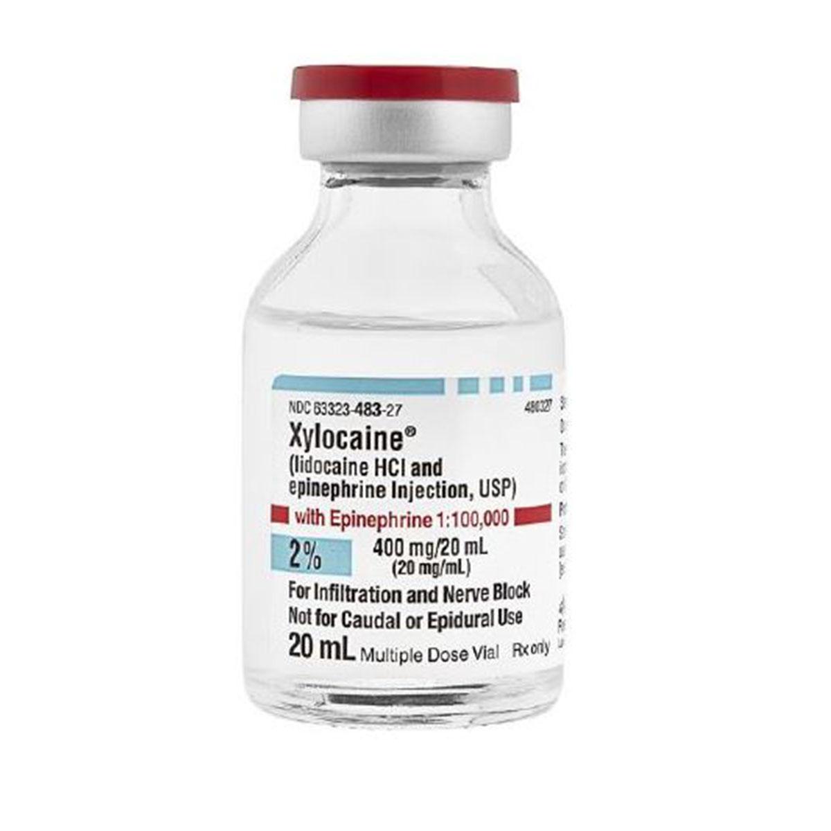 Xylocaine with Epinephrine Lidocaine HCl / Epinephrine 2% - 1:100,000 Injection MDV 20 mL 25/Box